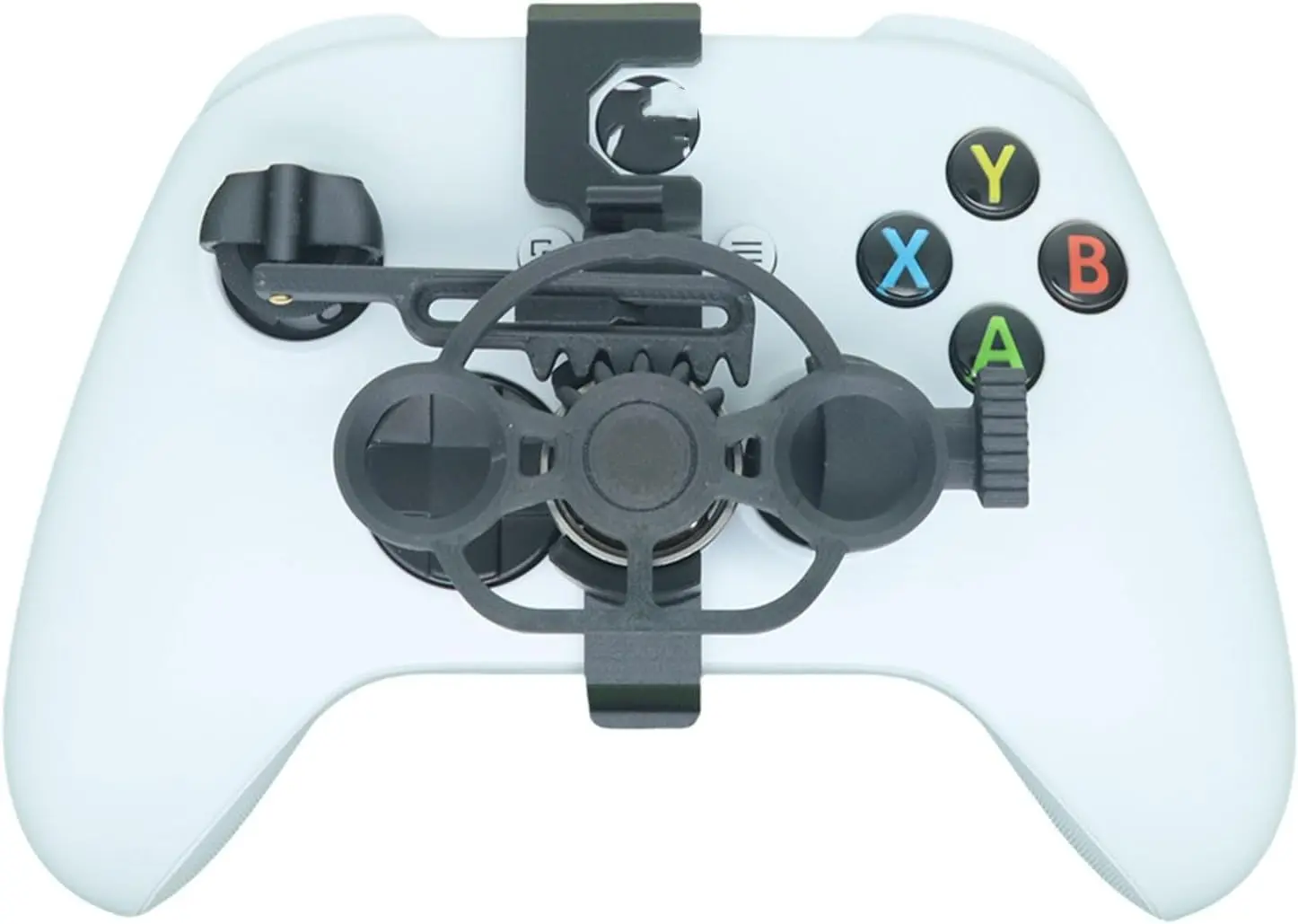 SHEAWA 3D Mini Steering Wheel Controller for Xbox Series X S Carbon Fiber Design Gaming Racing Accessory Compatible with Xbox Series X S Controllers